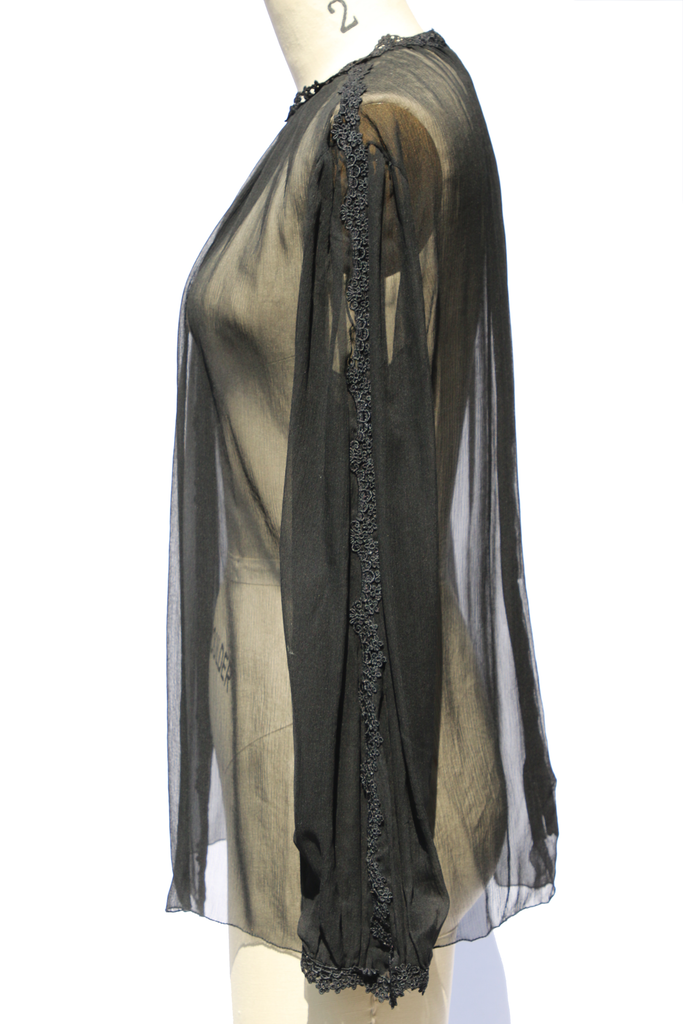 Sheer Crinkled Chiffon Blouse Kate Stoltz